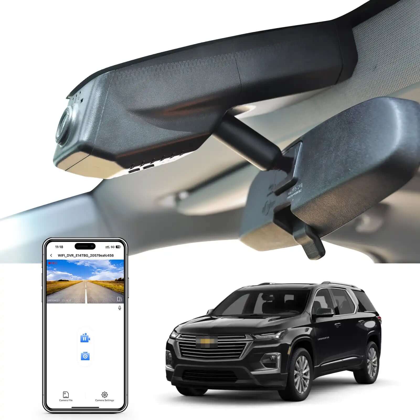 4K Dash Cam Custom fit for Chevy 2th Gen Traverse